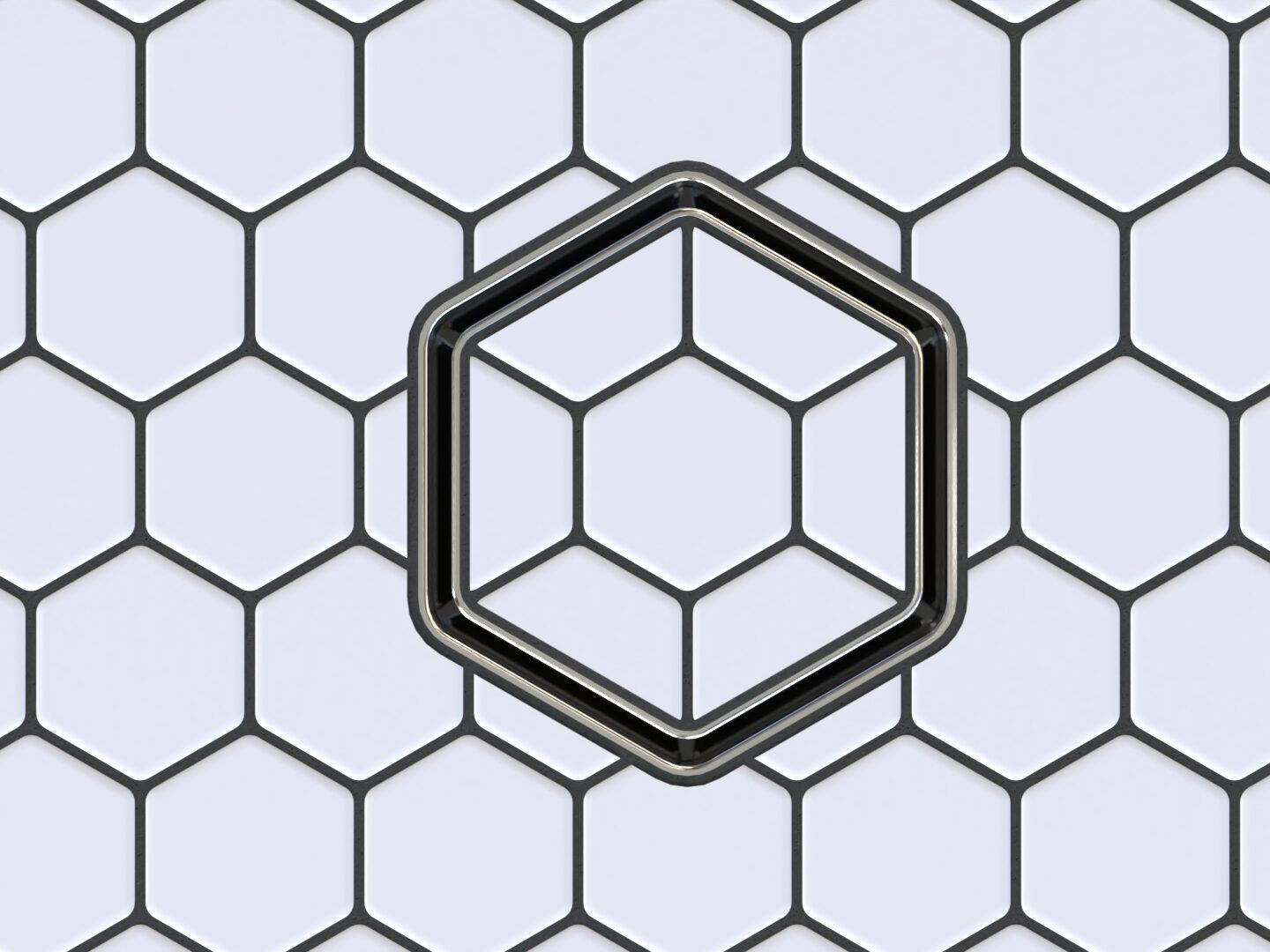 Ebbe Hex - Tile-In Hex Drain - Polished Chrome - Ebbe America